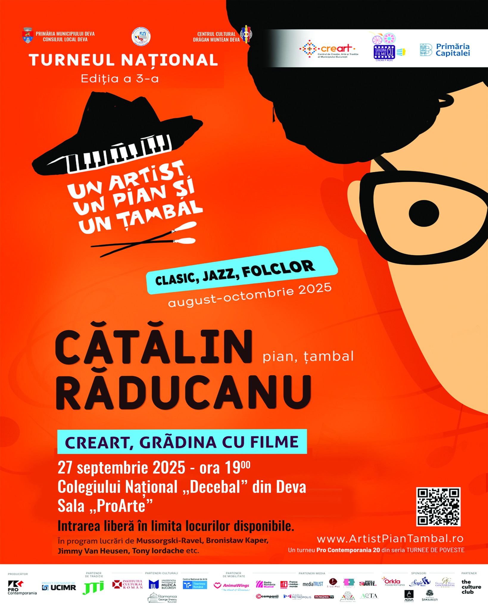Cătălin Răducanu aduce pianul și țambalul pe aceeași scenă, la Deva ...