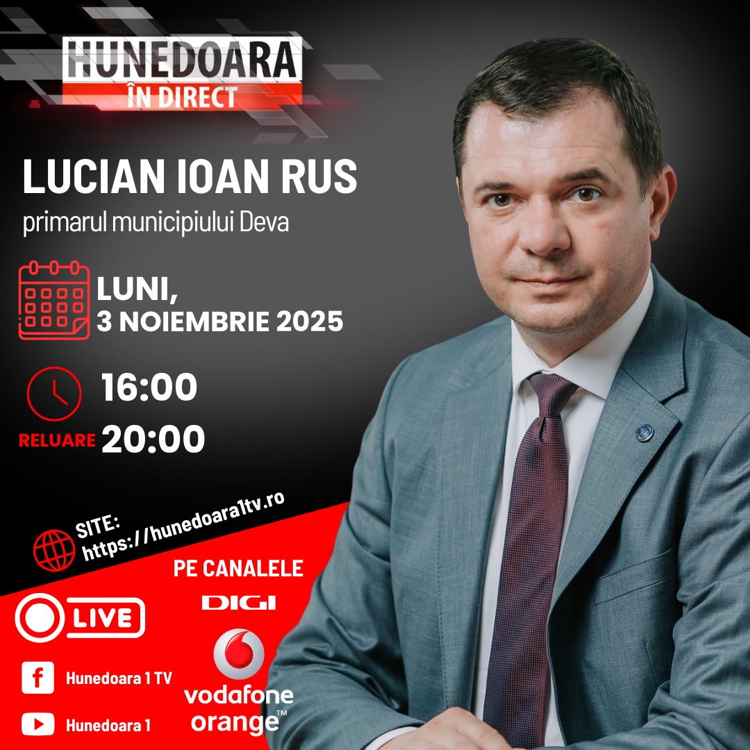 LUCIAN IOAN RUS, primarul municipiului Deva la „HUNEDOARA ÎN DIRECT ...